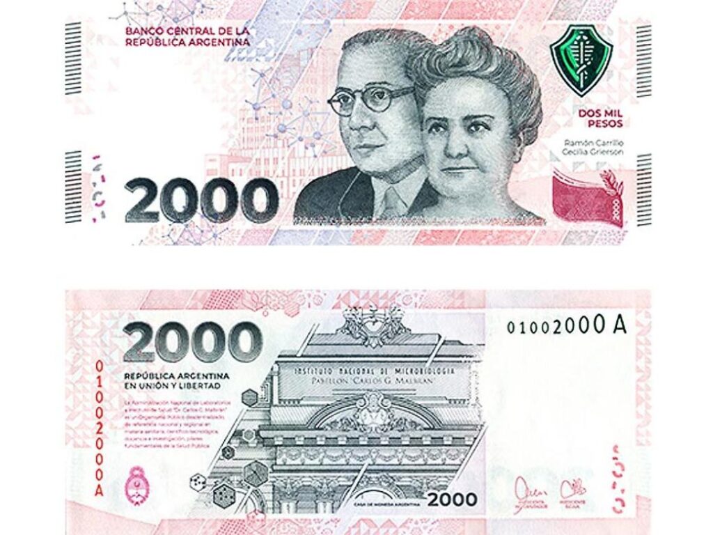 Ya vienen los nuevos billetes de $2000